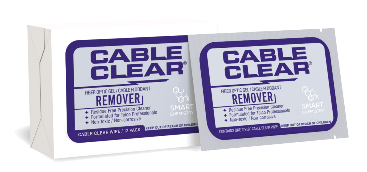 Cable Clear® Towelettes - Cable Prep